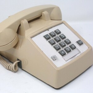 Vintage Beige Touch Tone Modular Desk Phone - Etsy