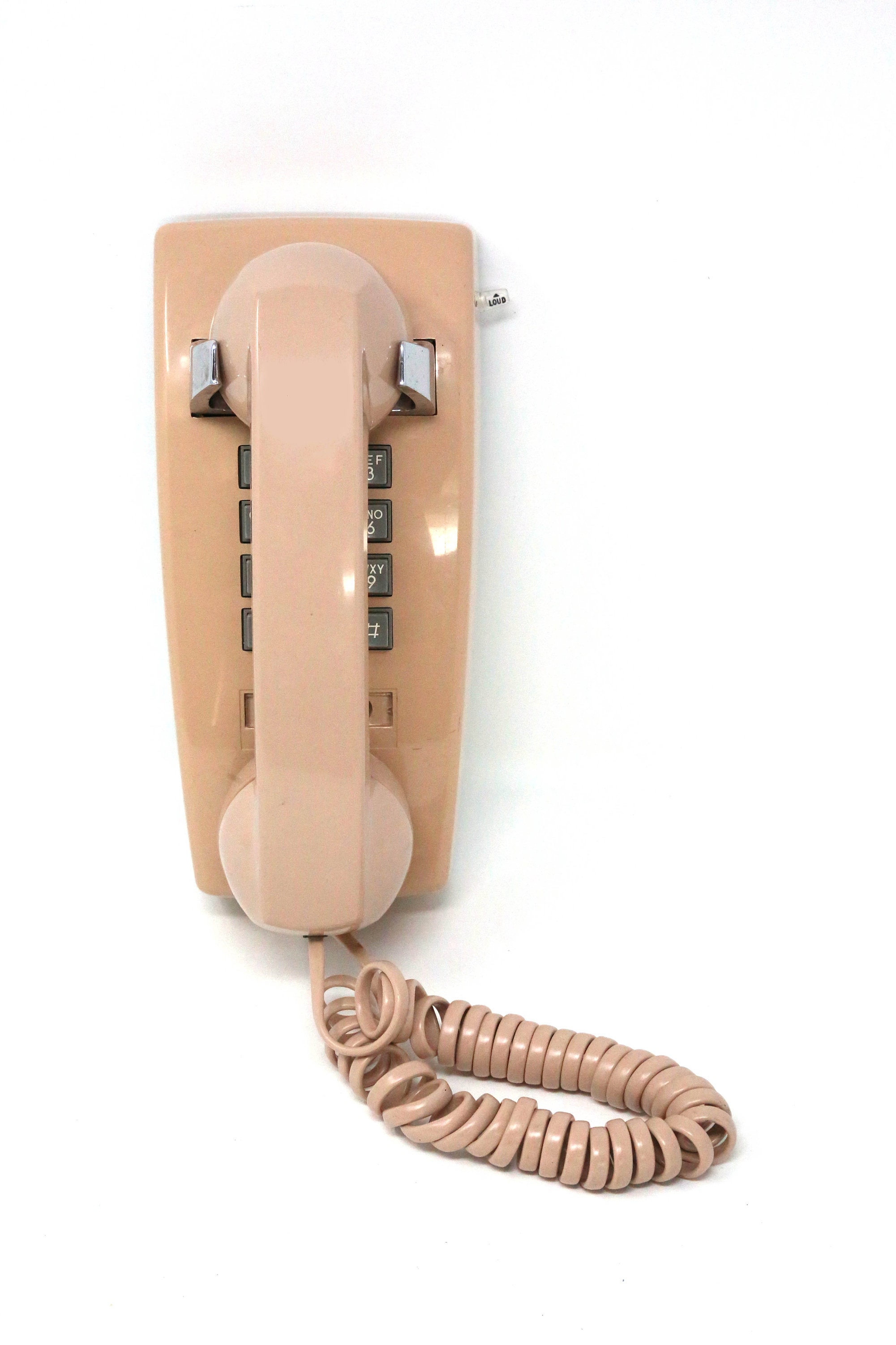 1980's Dusty Pink Western Electric Wall Telephone - Etsy