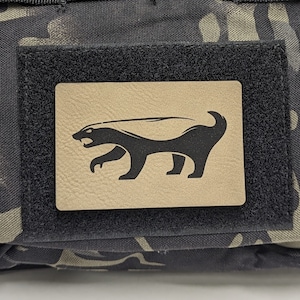 Honey Badger Morale Patch: Leatherette Tactical Gear Applique - Etsy