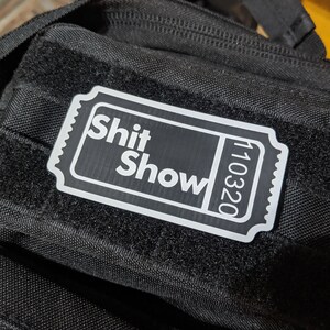 Ticket to the Shit Show Morale Patch Perfect for Tactical | Etsy