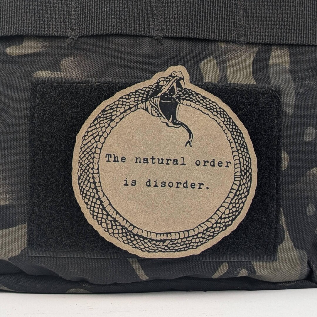 The Natural Order is Disorder Ouroboros Snake Morale Patch ...
