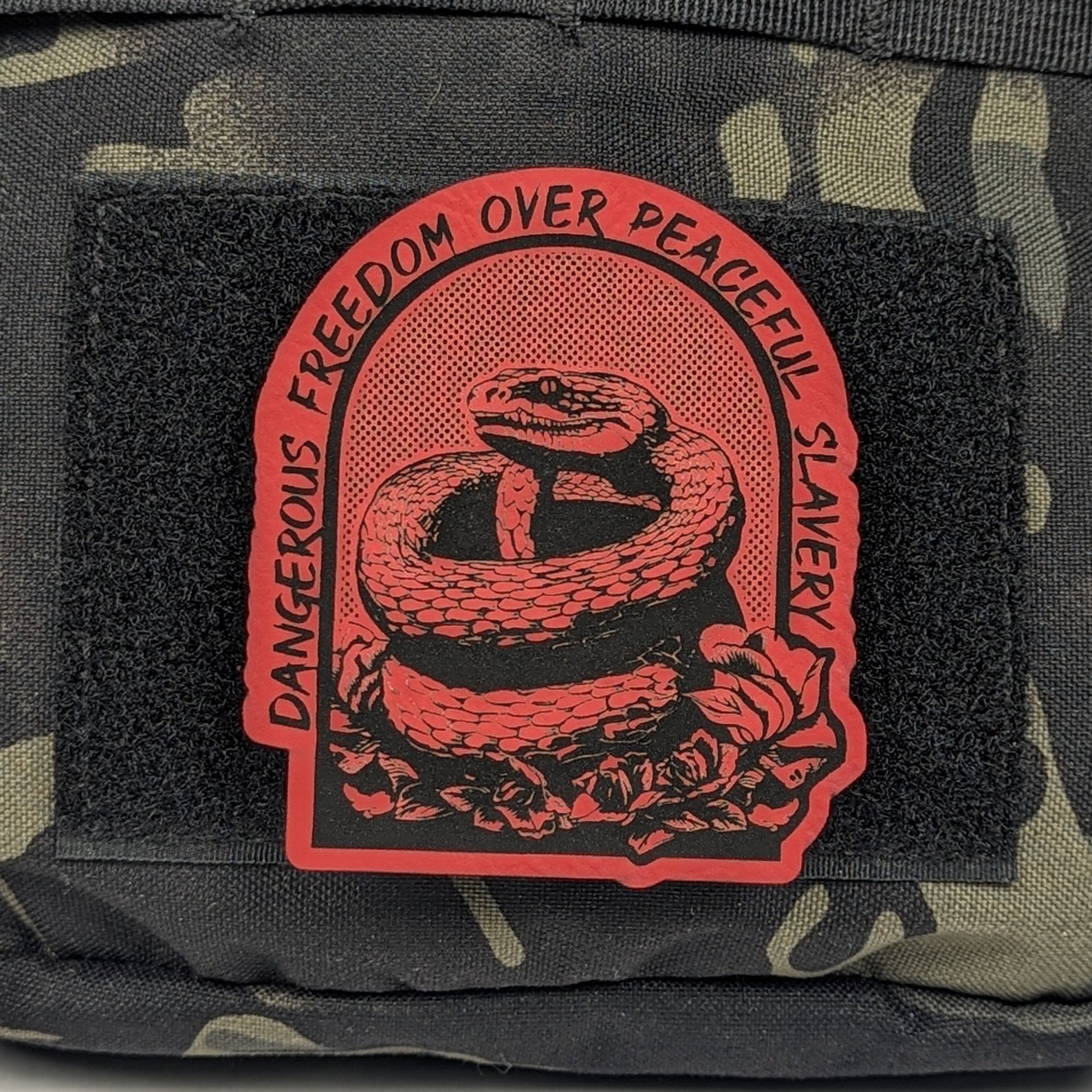 Rattlesnake Morale Patch: Dangerous Freedom Tactical Hat Patch - Etsy