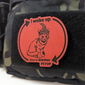 I Wake Up, There is Another Psyop Meme Morale Patch: Tactical Hook and Loop Patch (3x2") - Etsy