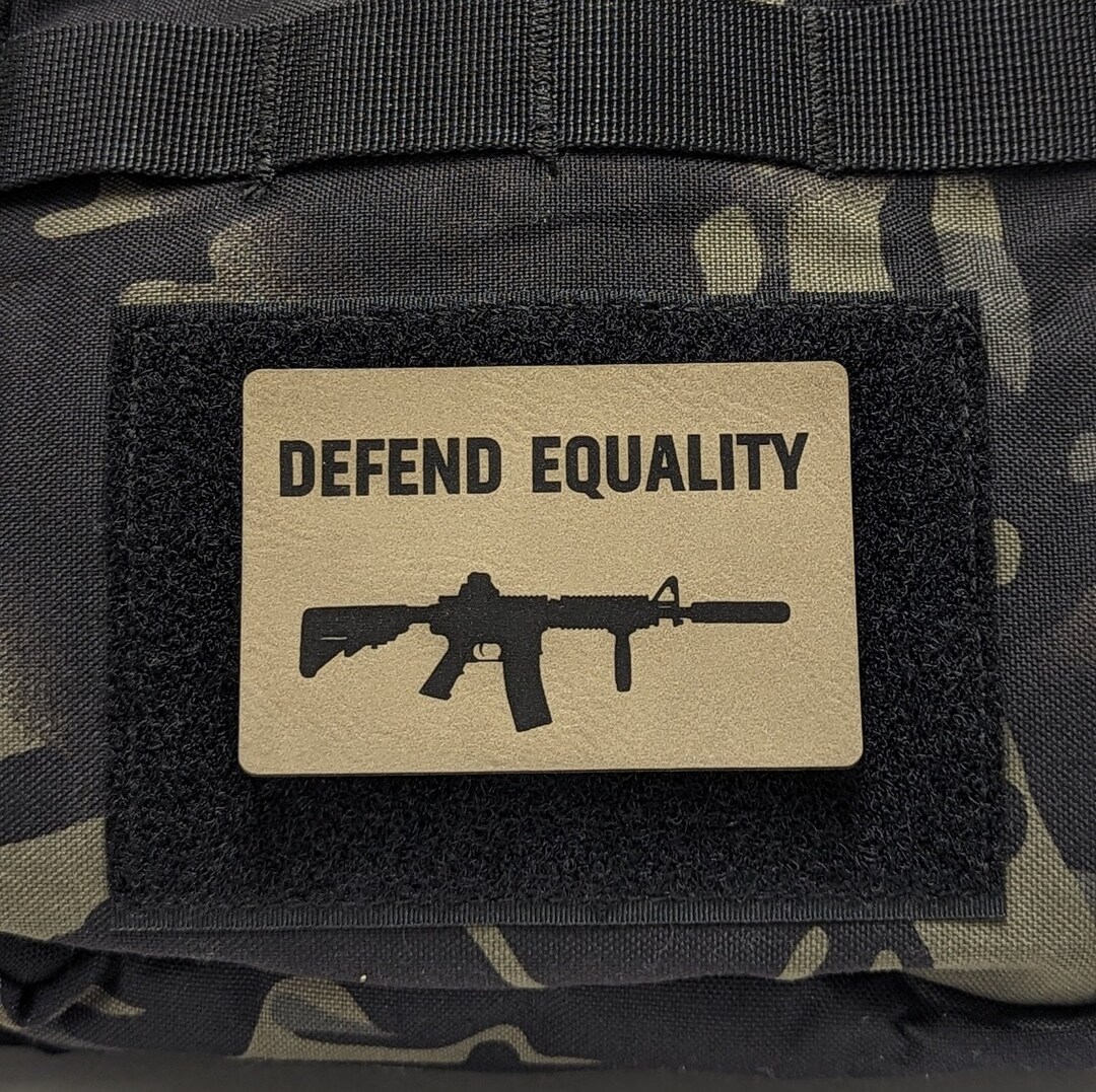 Defend Equality Morale Patch, Perfect for Tactical Hat, Range Bag, Hook ...