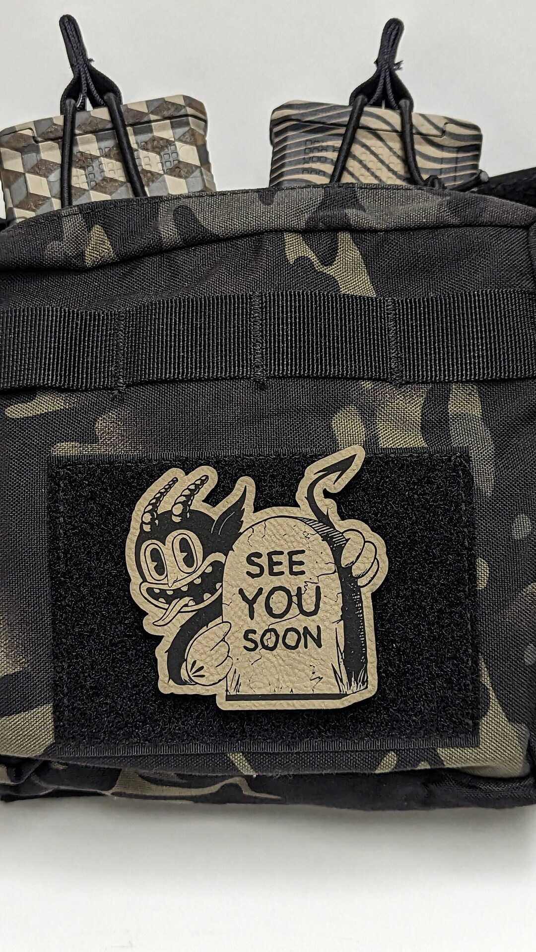 See You Soon Morale Patch: Wiley Devil Leatherette Tactical Patch - Etsy