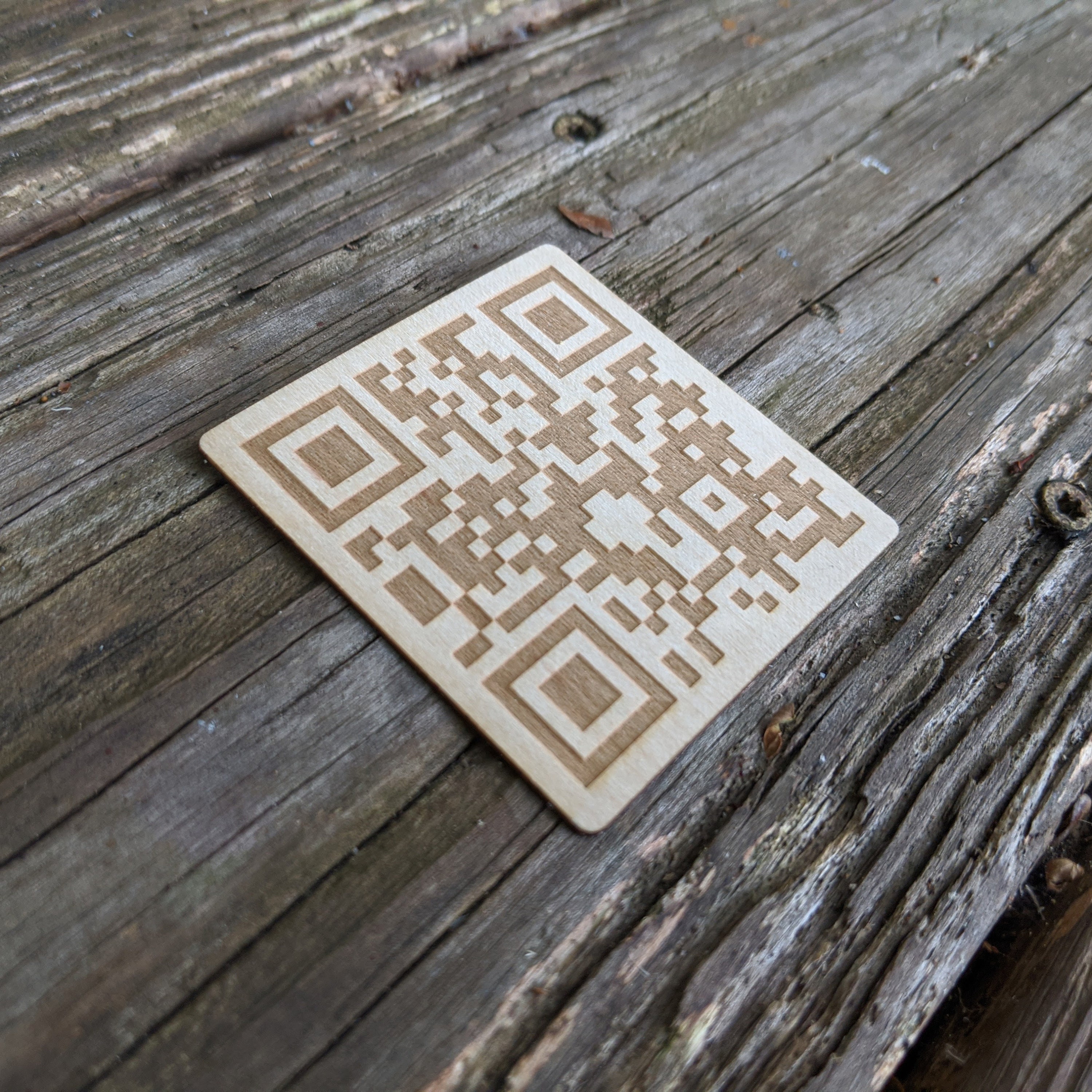 Mini QR Code Holz Sticker Guerrilla Marketing Perfekt für - Etsy.de