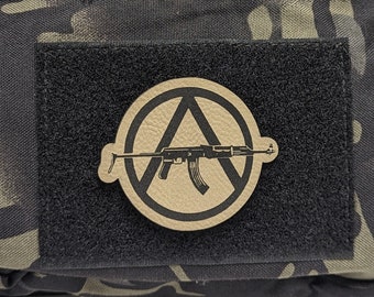 Three Arrows Flag Embroidered Patch Anarchism Antifa Hook and Loop ...