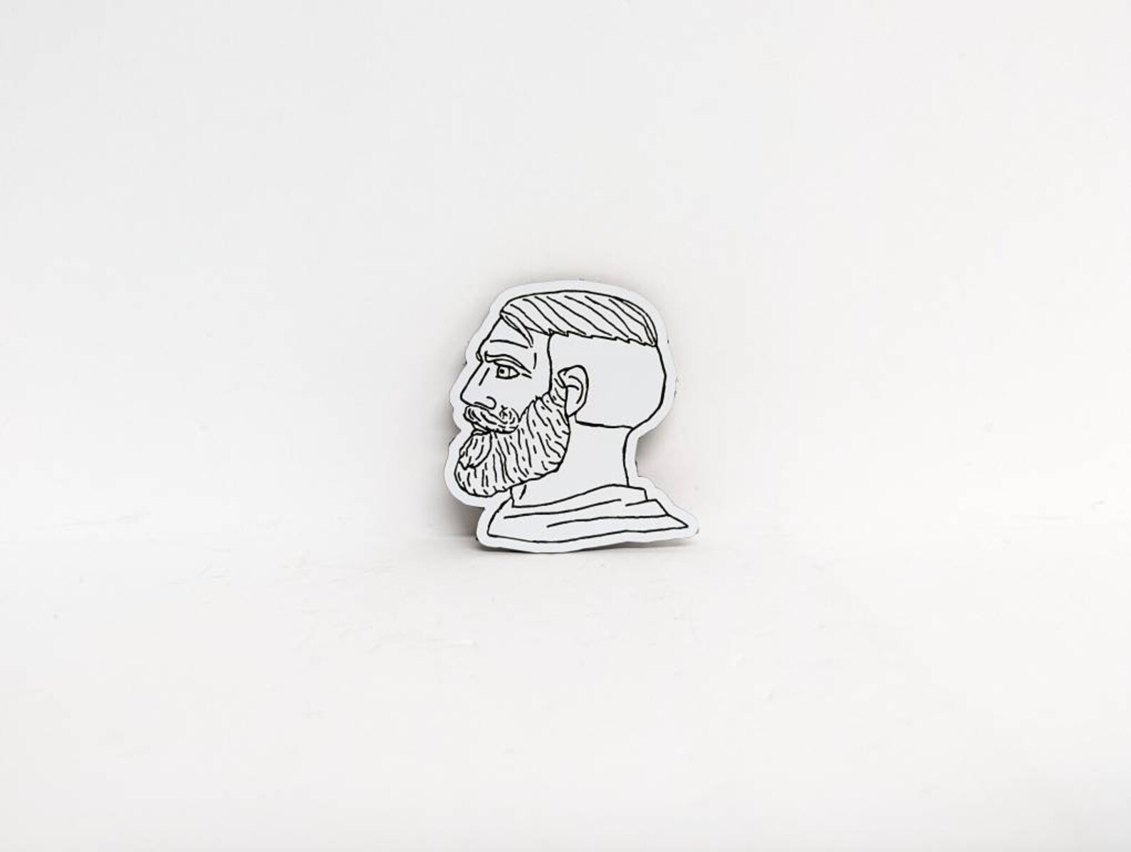 Yes Chad Wojack Meme Morale Patch: Tactical Hook and Loop Patch - Etsy