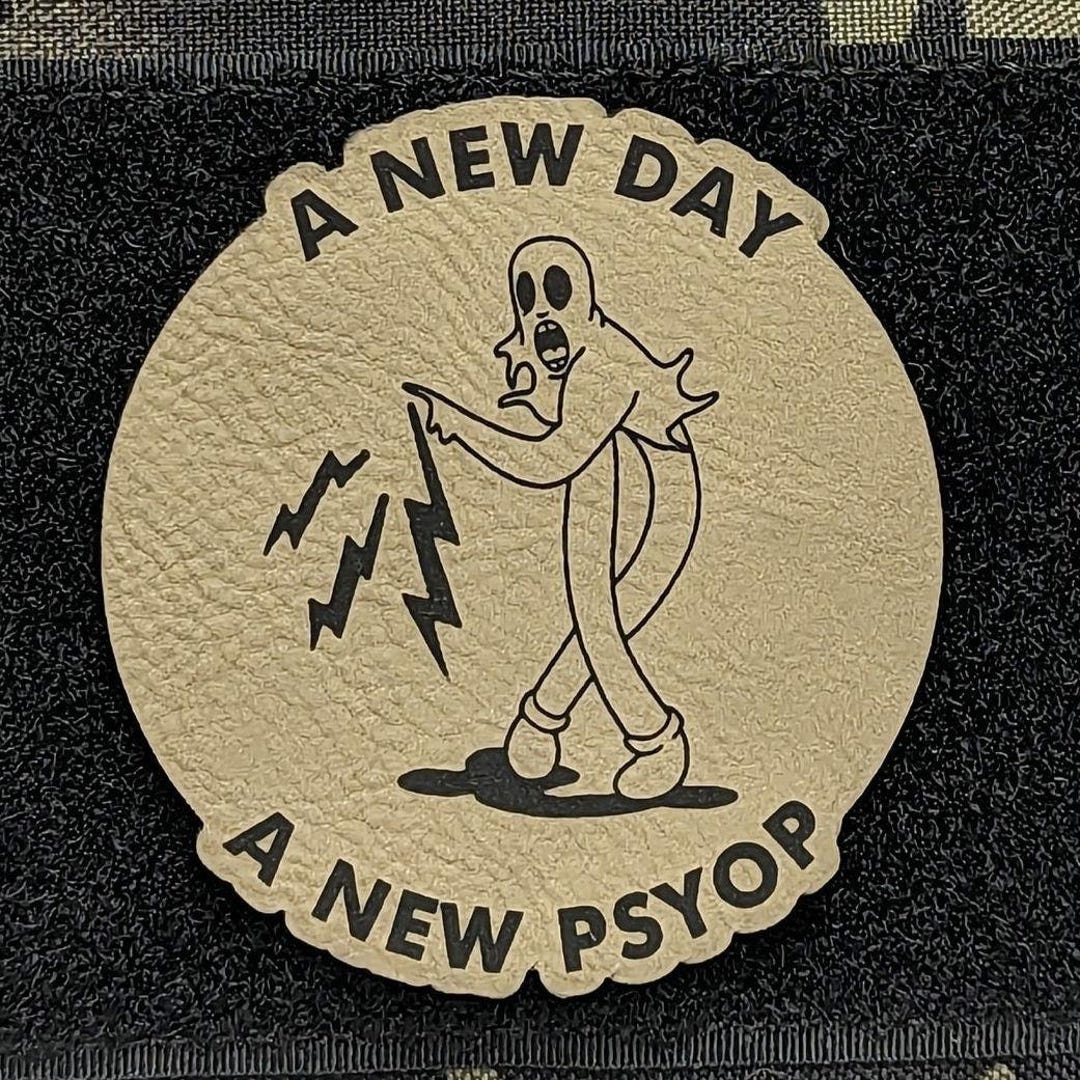 A New Day A New Psyop , Airborne Patch Remix, Tactical Morale Patch, for Tactical Hat, Range Bag ...