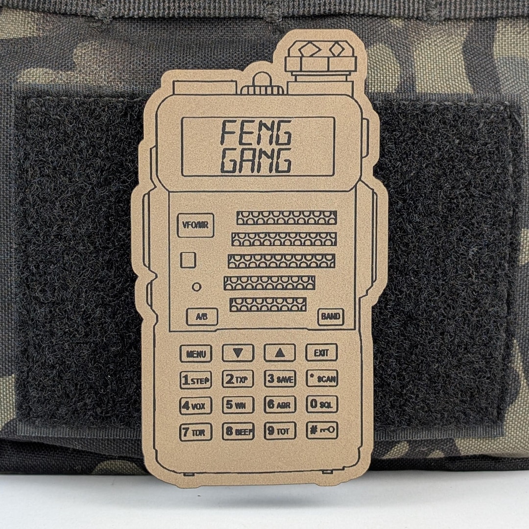 Feng Gang Morale Patch | Baofeng UV-5R Radio Lovers | Tactical Hook and Loop Patch | Ham Radio ...