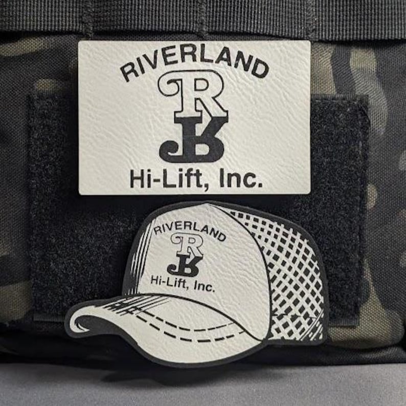 Gary Plauché Hat Patch Set: Laser Engraved Leatherette, Hook Backing - Etsy