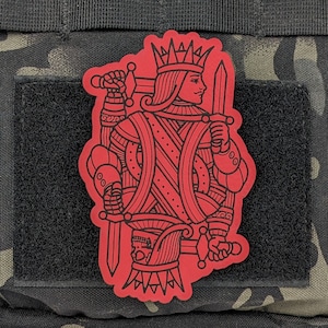 King of Hearts Morale Patch: Vintage Playing Card, Tactical Gear - Etsy