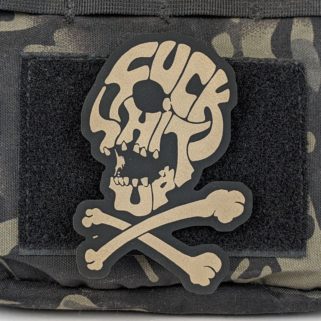 Fuck Shit up Skull Morale Patch, Tactical Hook and Loop Patch - Etsy