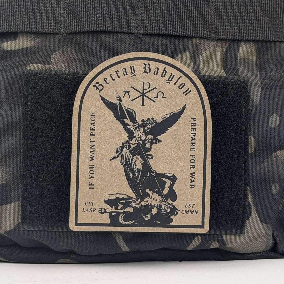 St. Michael Slaying Satan Patch: Anti-authoritarian Leatherette Morale ...