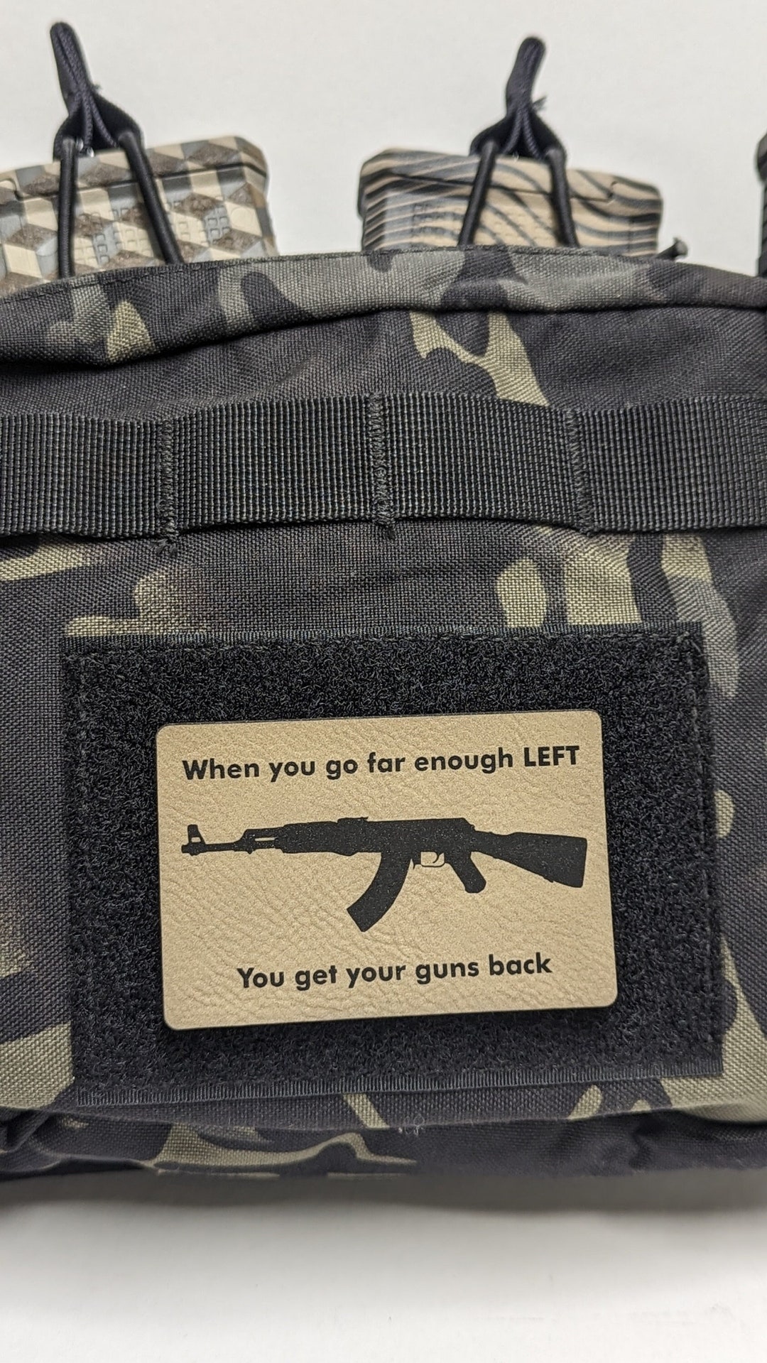 Political Morale Patch: 'guns Back' Anarchist Tactical Patch - Etsy