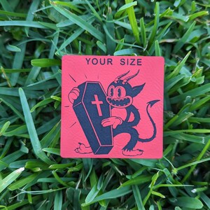Just Your Size, Wiley Devil's Coffin Square Morale Patch, Vintage ...