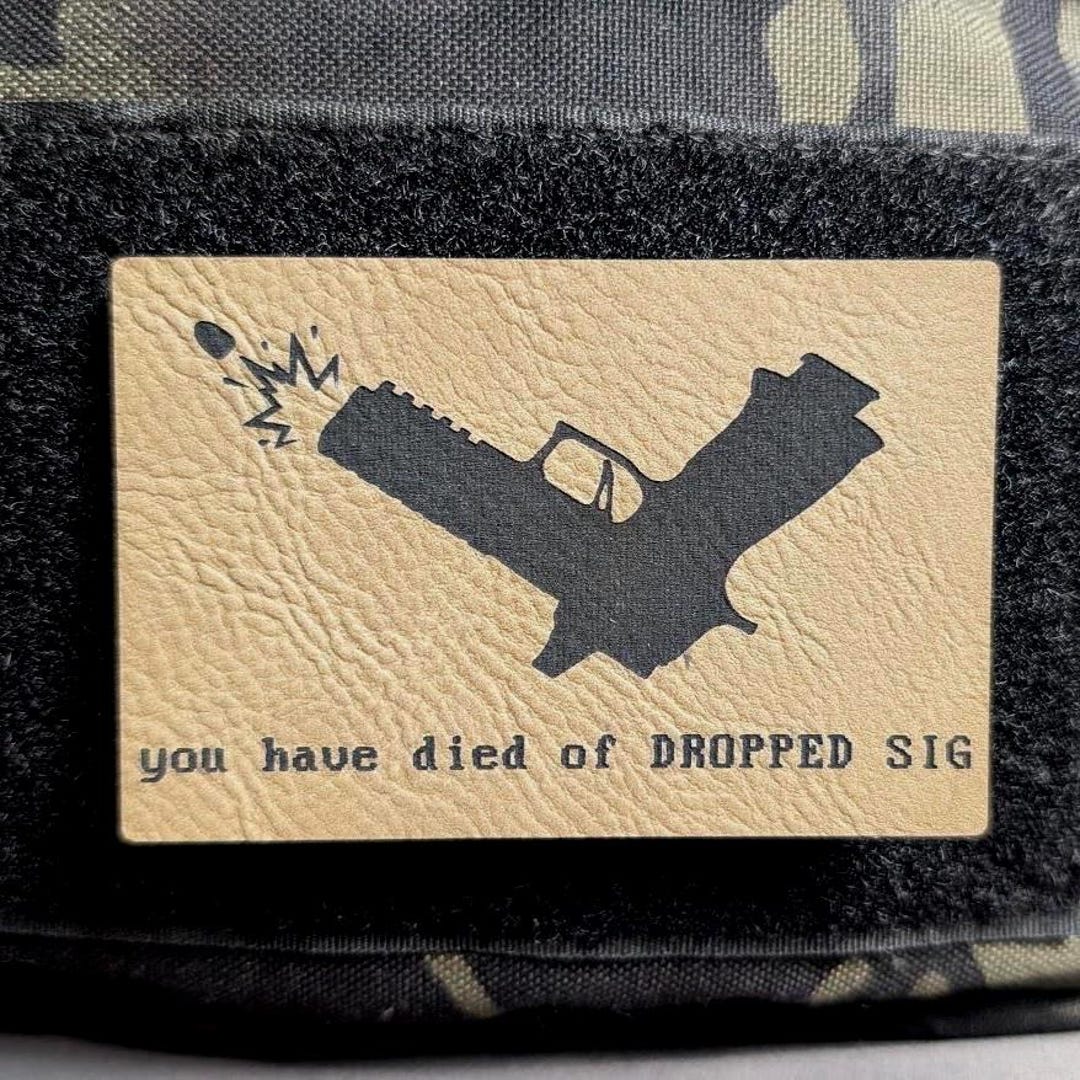 Droppedsig Morale Patch: Oregon Trail Meme, Laser Engraved Leatherette ...