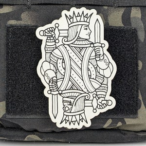 King of Hearts Morale Patch: Vintage Playing Card, Tactical Gear - Etsy