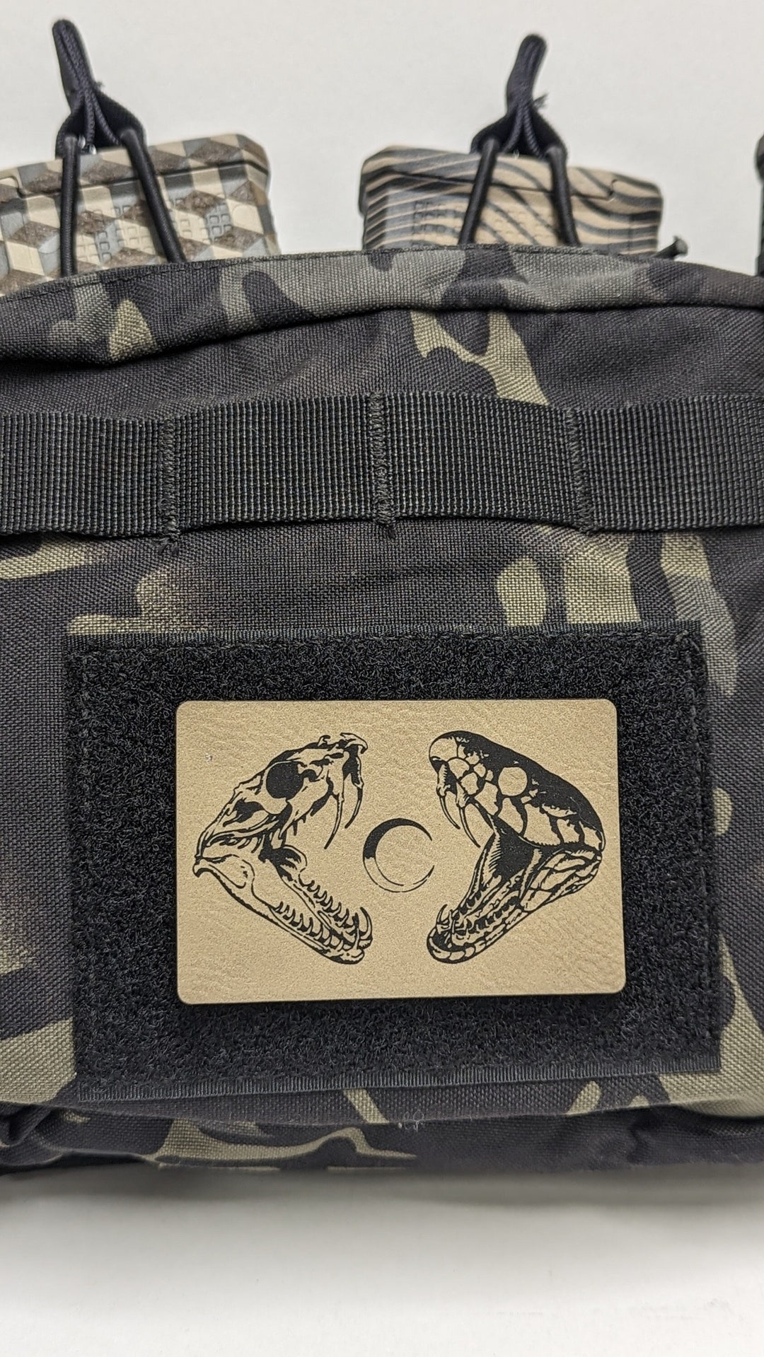 Dual Fighting Snakes Morale Patch: Tactical Hook and Loop Patch - Etsy