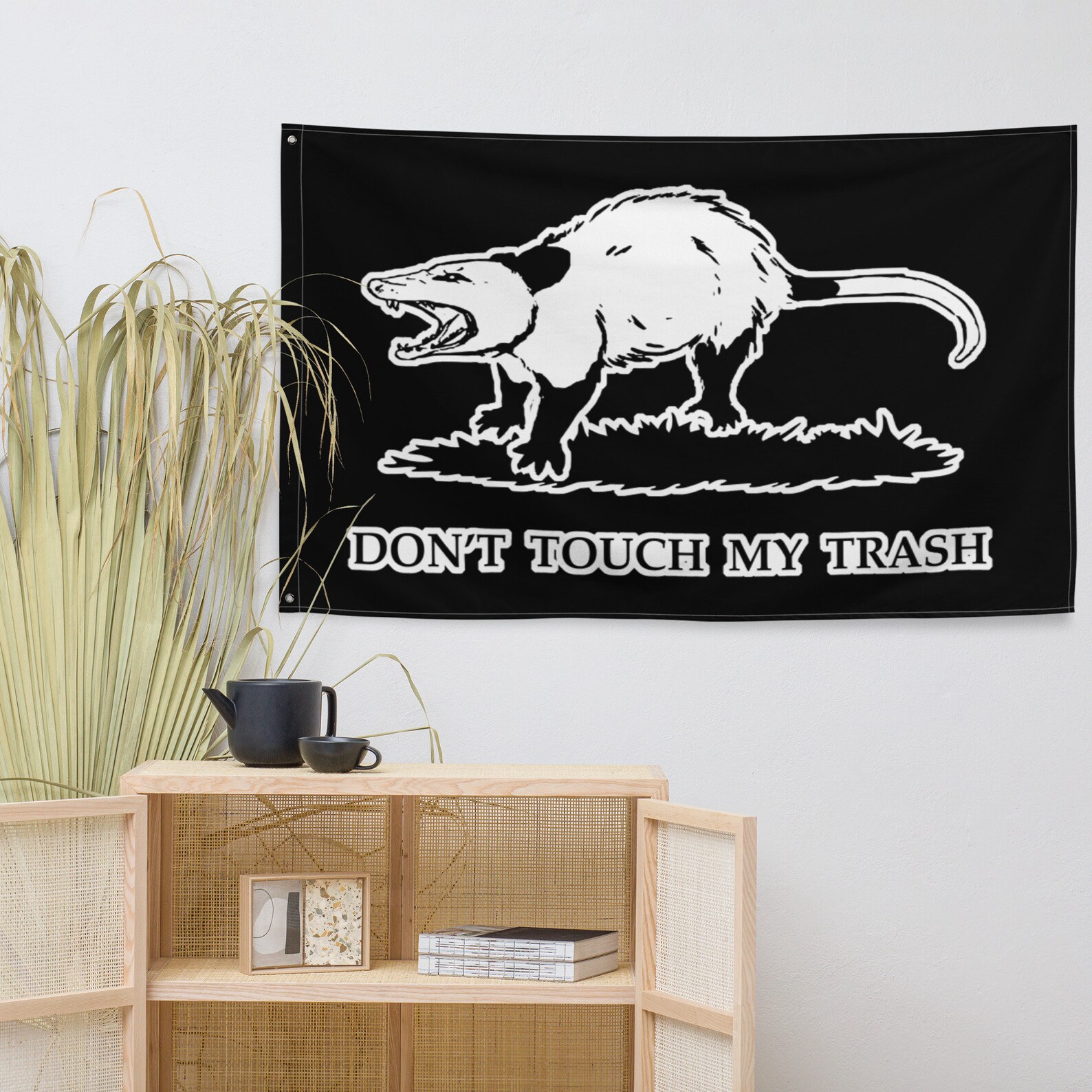 Don't Touch My Trash Flag Angry Possum Gadsden Flag - Etsy