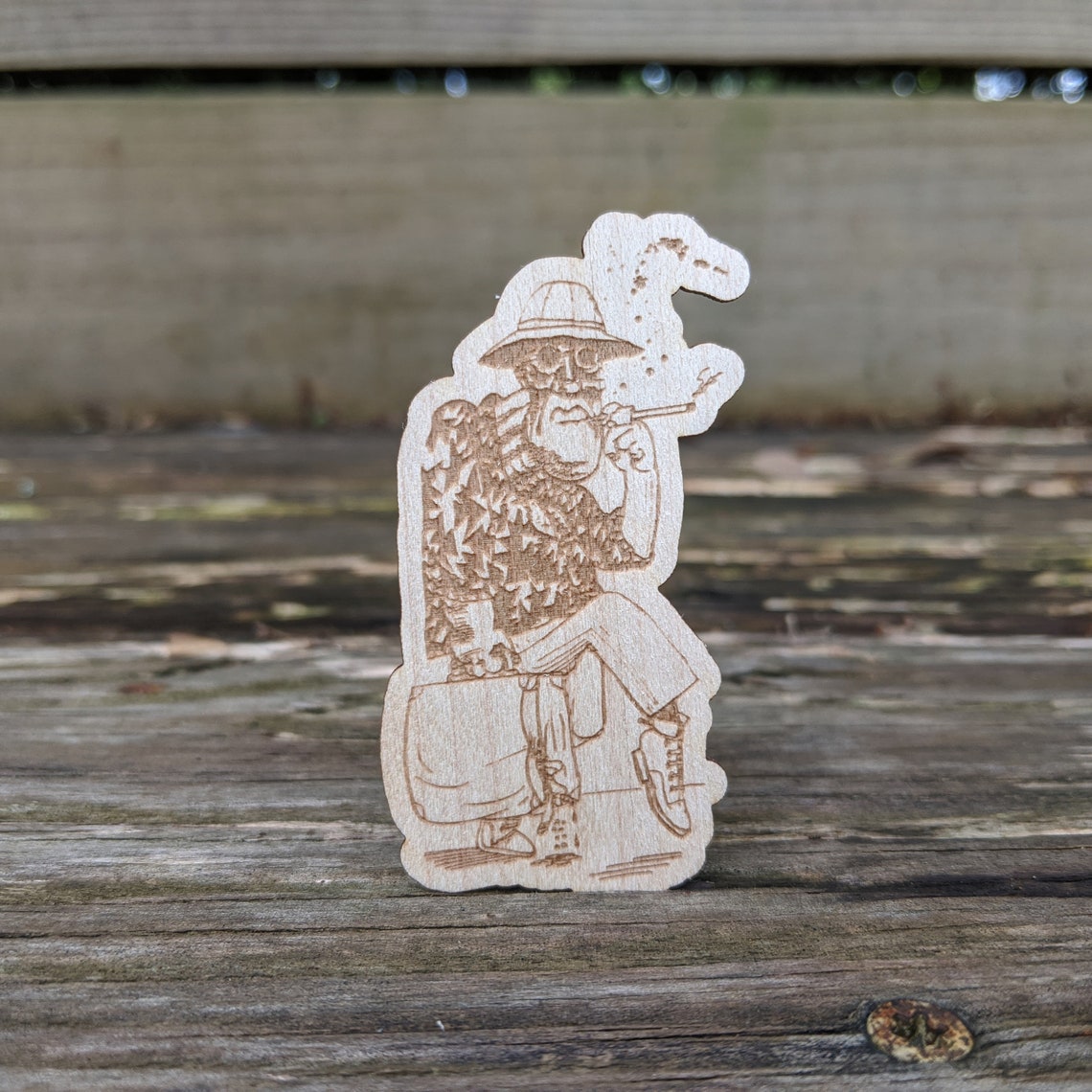 Wooden Sticker Gonzo Real Wood Decal Laser Etched - Etsy