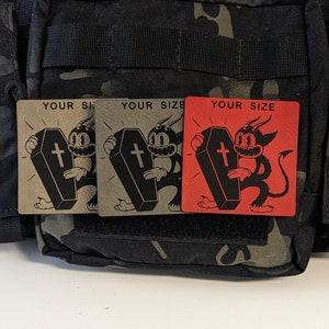 Just Your Size, Wiley Devil's Coffin Square Morale Patch, Vintage ...