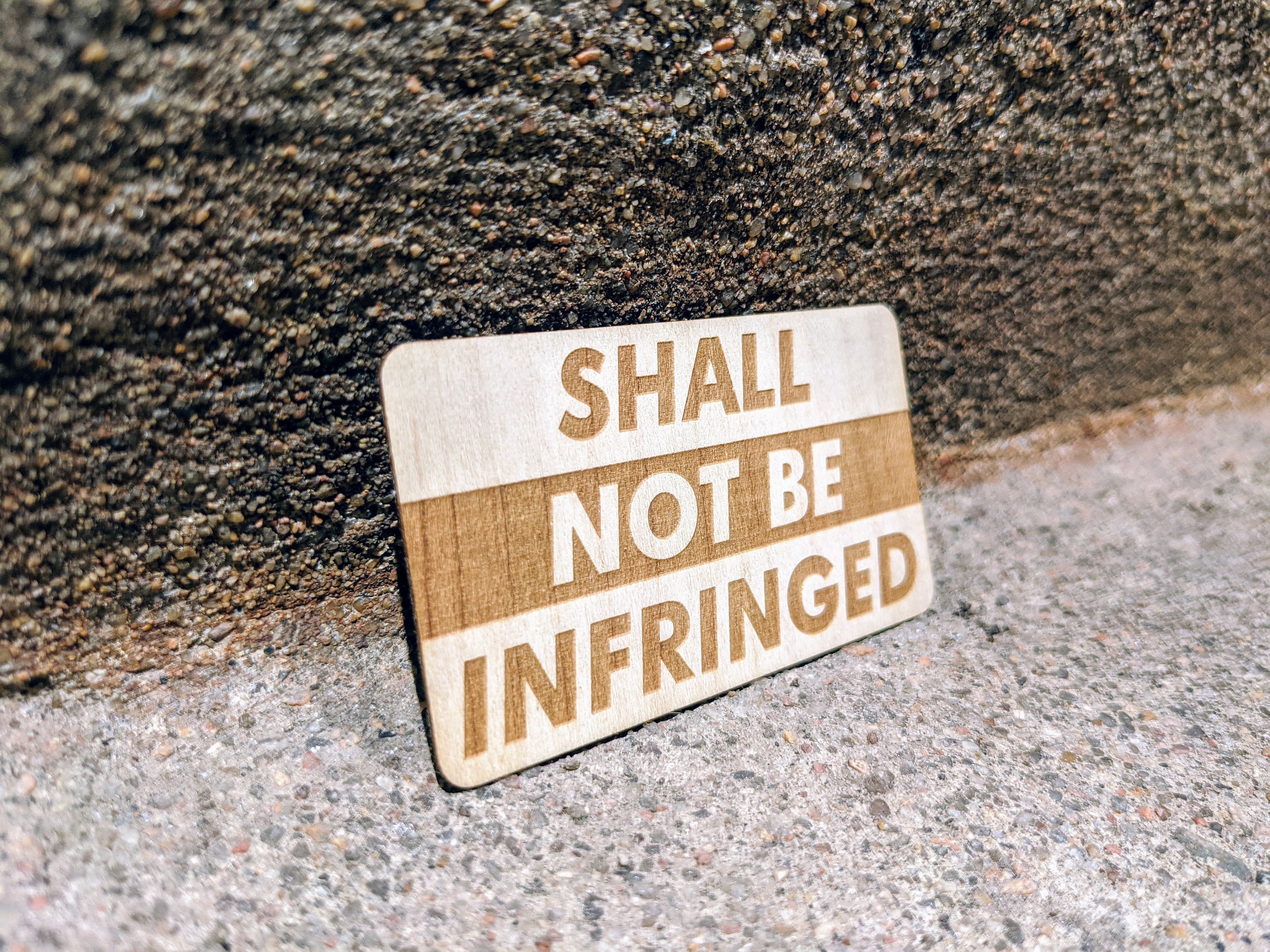 Shall Not Be Infringed Wooden Sticker 2A Self Defense Real - Etsy UK