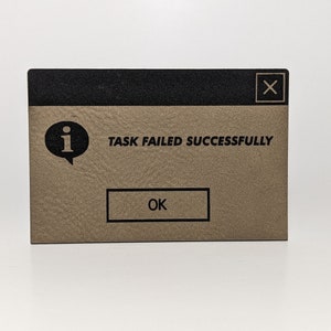 Task Failed Successfully Meme Morale Patch: Tactical Hook and Loop Patch - Etsy