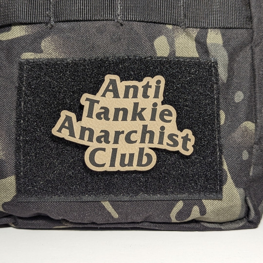 Anti Tankie Anarchist Club Morale Patch, Anti Communist Tactical Patch ...