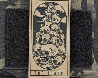 Tarot Death Card Morale Patch Hook and Loop Custom Patch 2x3 Made in ...