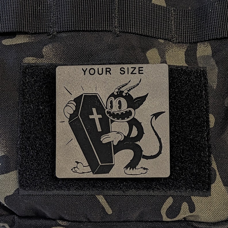 Wiley Devil's Coffin Morale Patch: Funny Vintage Tactical Hat Patch - Etsy