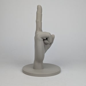 Middle Finger Statue, 3D Printed Prop, Desk Sculpture, Printed Defiance ...