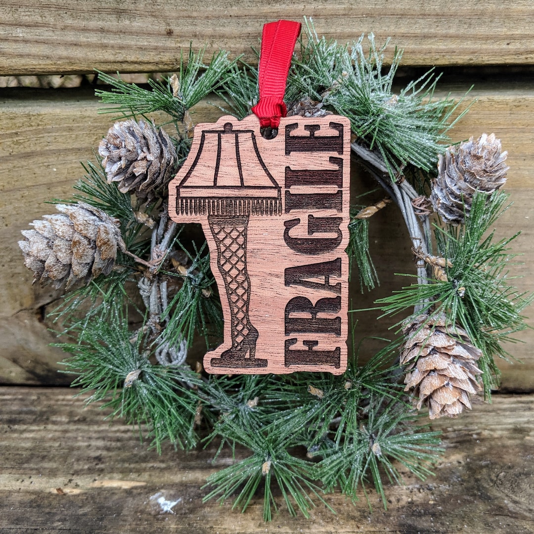 Fragile Leg Lamp Wooden Christmas Ornament Shatterproof Xmas - Etsy ...