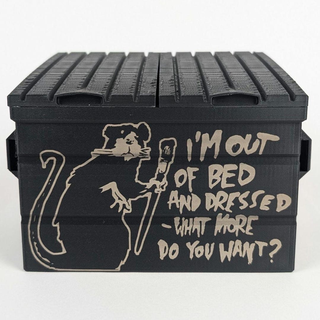 Banksy Rats 3D Printed Dumpster: Street Art Stash Box - Etsy