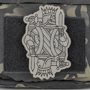 King of Hearts Morale Patch: Vintage Playing Card, Tactical Gear - Etsy