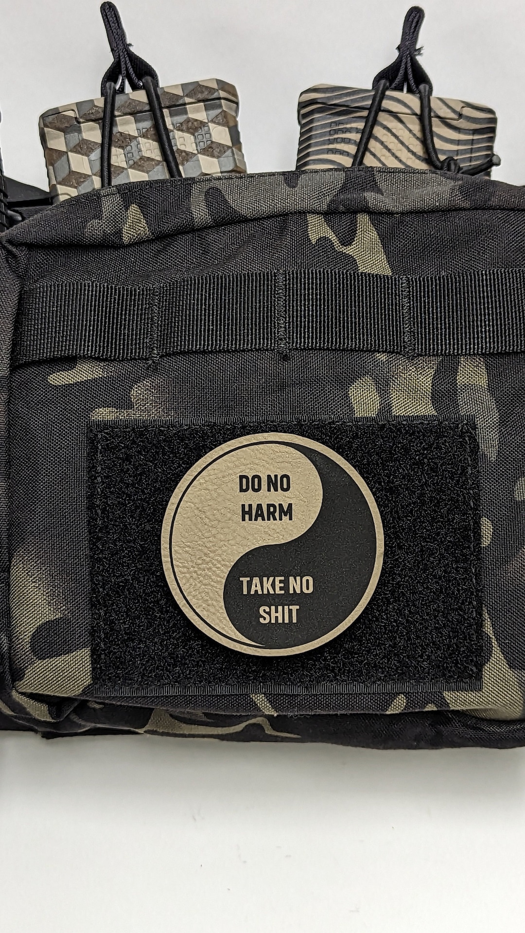 Do No Harm, Take No Shit Morale Patch, Anarchist Patch, Tactical Patch for Field Hat, Range Bag ...