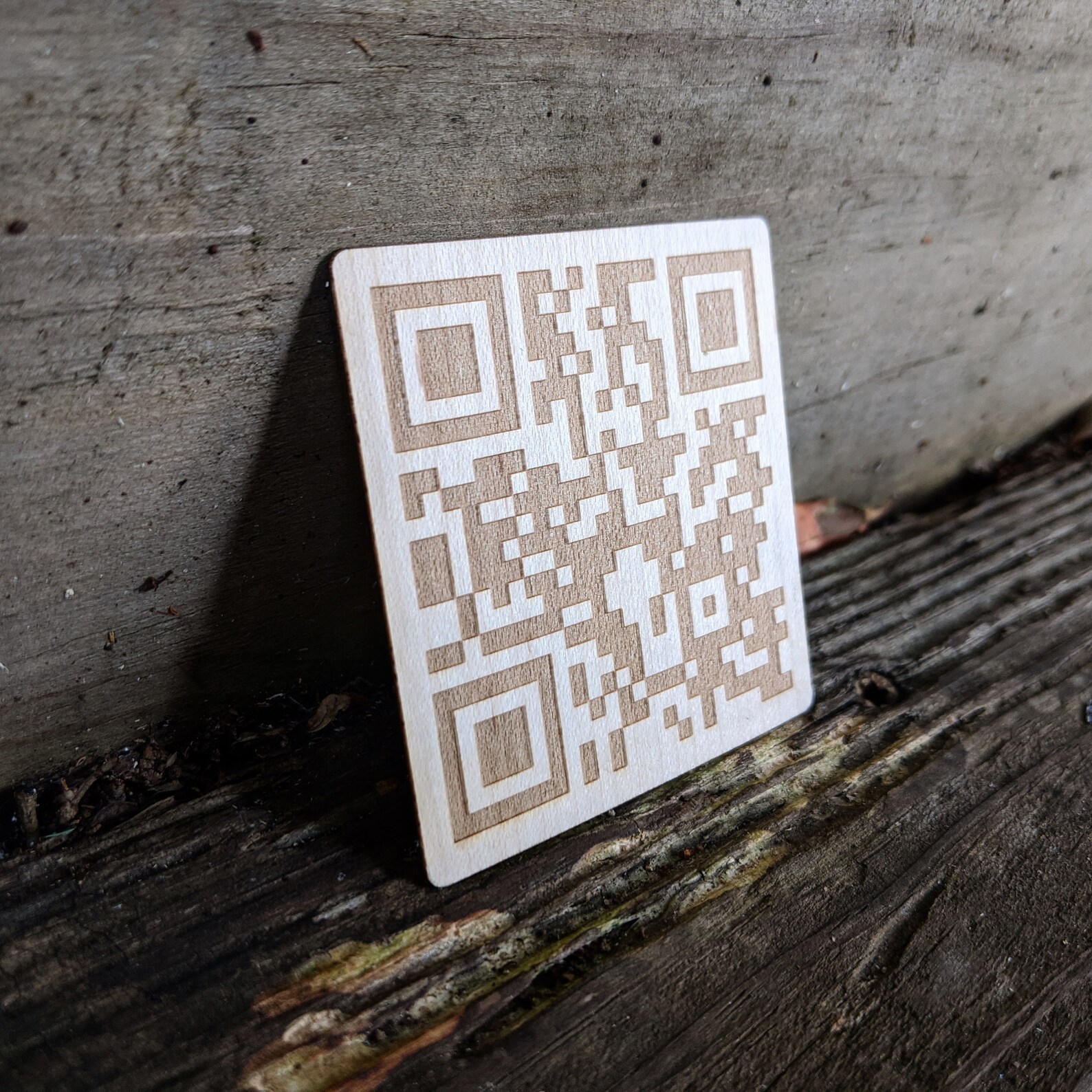 Mini QR Code Holz Sticker Guerrilla Marketing Perfekt für - Etsy.de