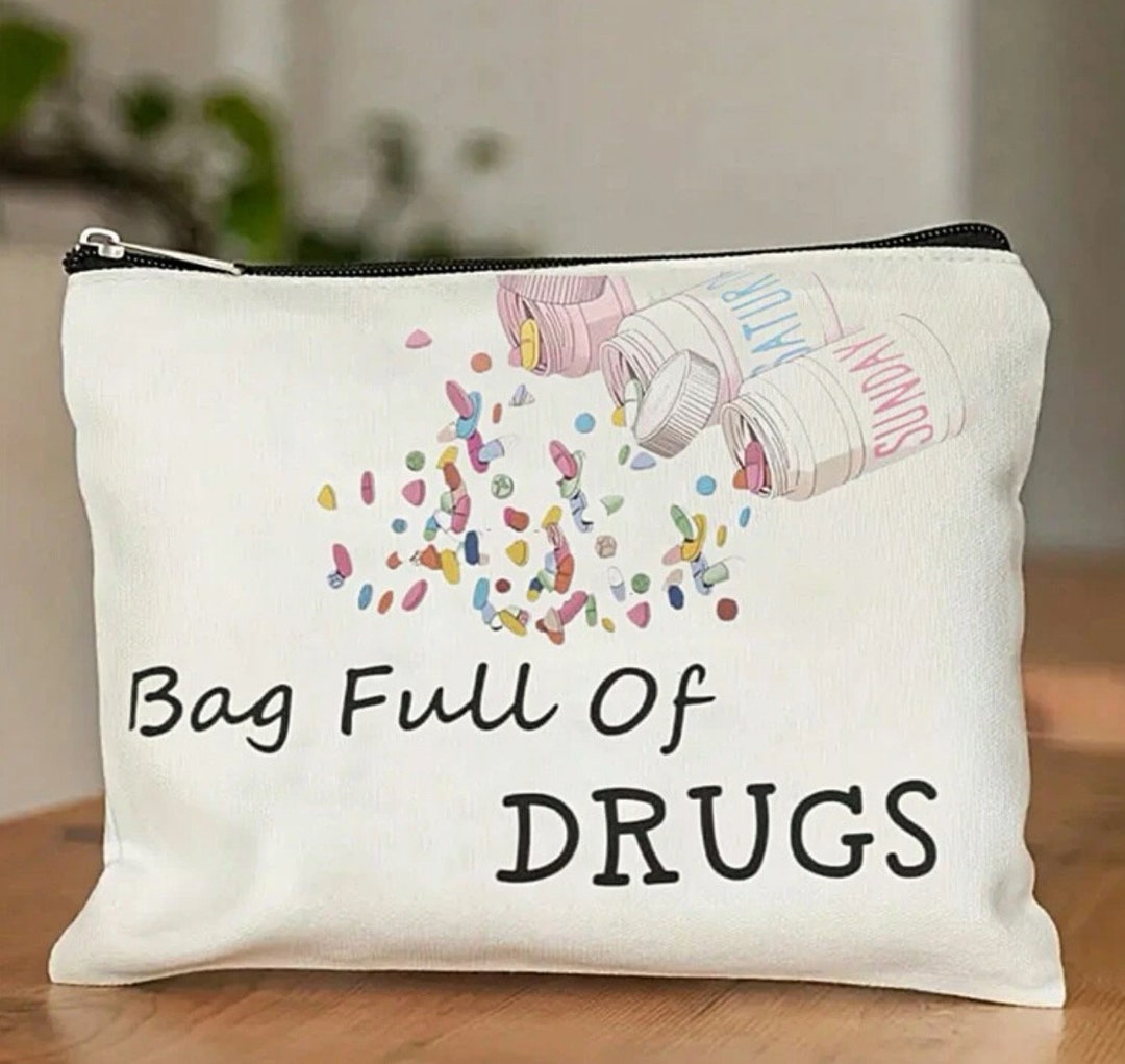 Bag of Drugs Toiletry Bag - Etsy