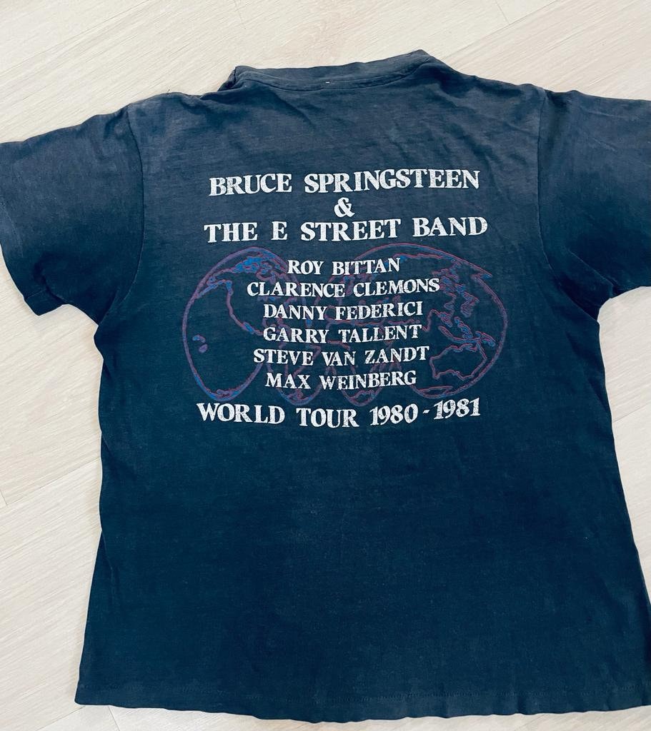 T Shirt Originale Vintage Bruce Springsteen World Tour 1980-1981 - Etsy