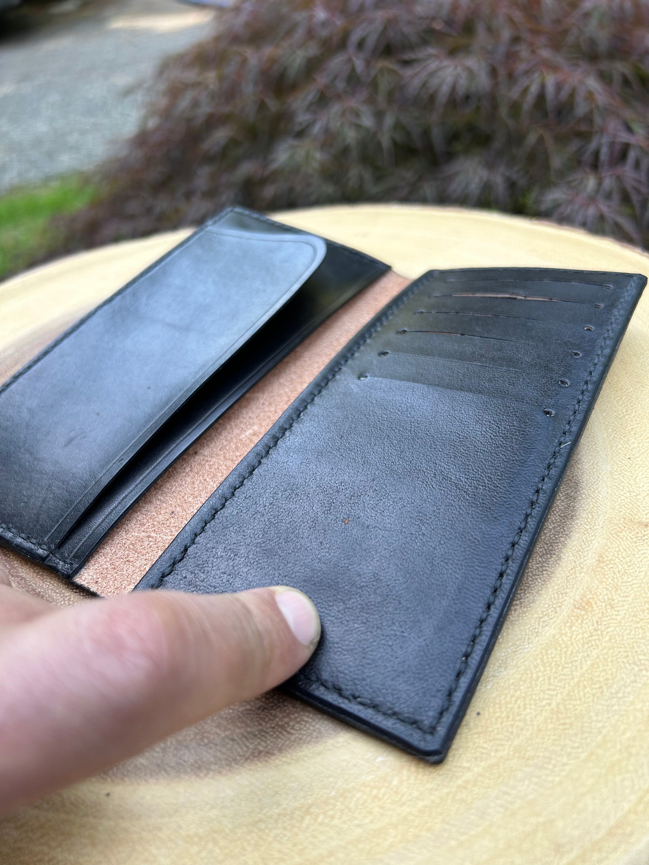 Hand Tooled Leather Roper Wallet - Etsy