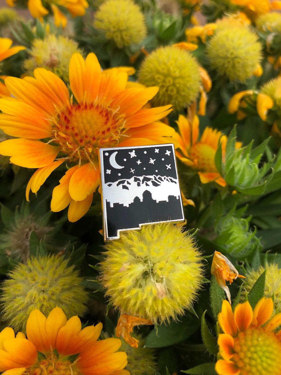 New Mexico Nightfall Enamel Pin | Etsy