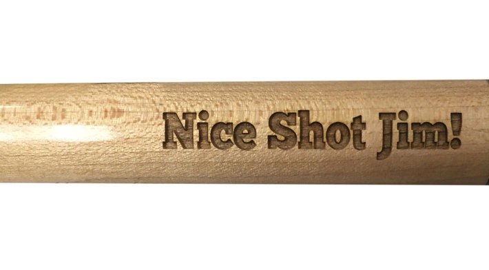 Custom Engraved Matte Green 2-piece Pool Cue Stick - Etsy
