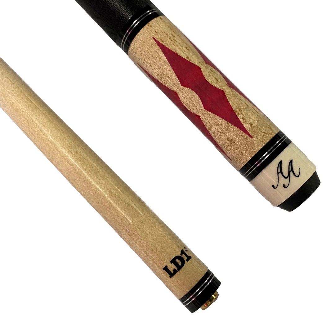 Alex Austin Custom Engraved Infinity Red IV 2 Piece Pool Cue Stick With ...