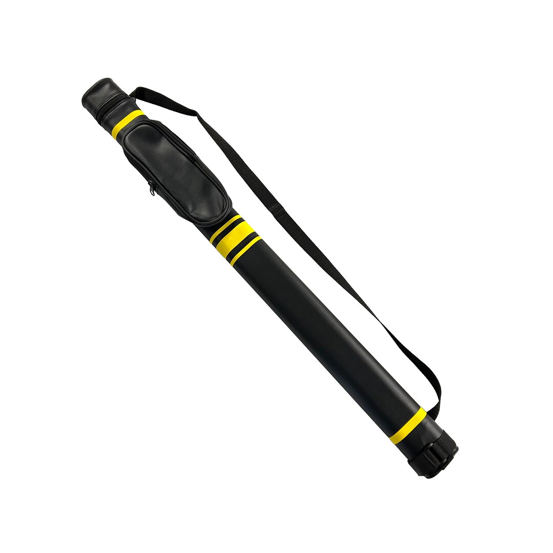 Yellow Stripe Pool Cue Case: Two-piece Billiard Stick Carrier - Etsy