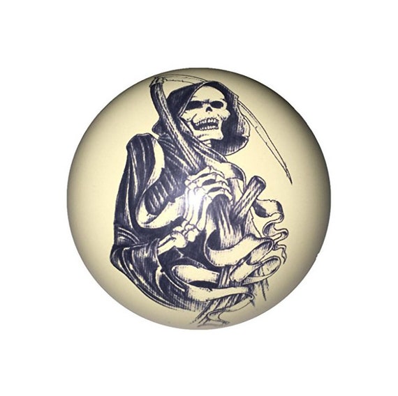 Grim Reaper Custom Cue Ball by D&L Billiards - Etsy