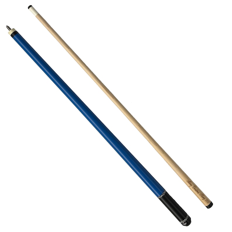 Custom Engraved Matte Blue 2-piece Pool Cue Stick - Etsy