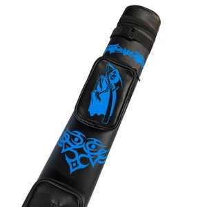 Blue Grim Reaper Pool Cue Case: Holds 2 Billiard Sticks - Etsy