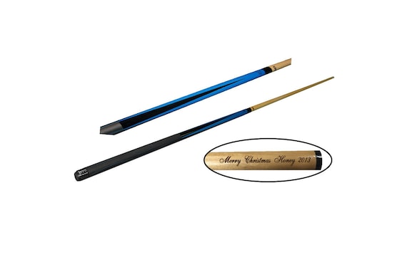 Alex Austin Custom Engraved Blue Sport Wrap 2 Piece Pool Cue | Etsy