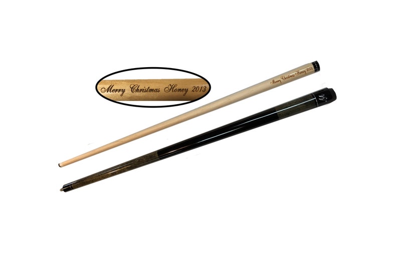 Custom Engraved Short Pool Cue - 48" 2-piece Stick - Etsy