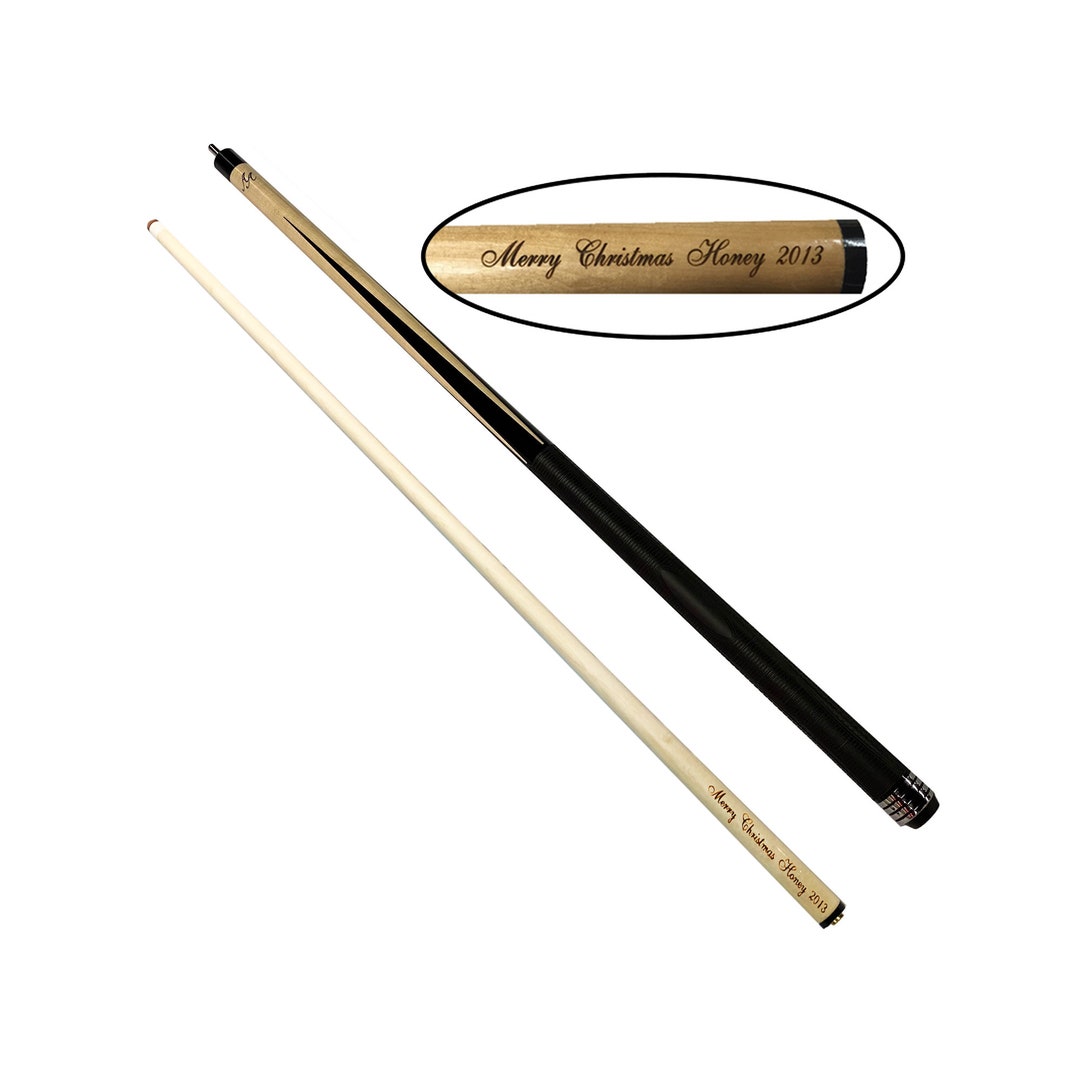 Custom Engraved 2 Piece Alex Austin Advanced Player Pool Cue Stick With ...